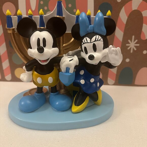 Disney | Holiday | New Disney Mickey Minnie Hanukkah Menorah Figurine ...